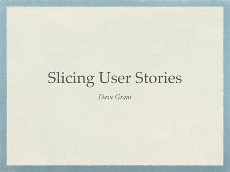 Slicing User Stories Pdf