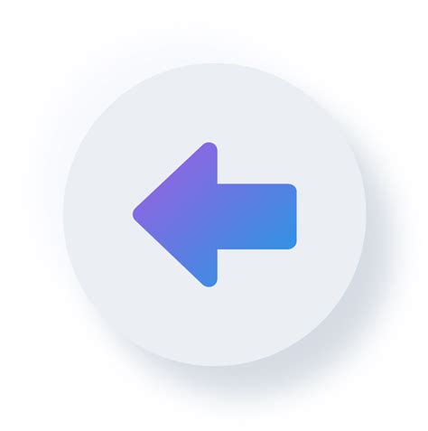 Neumorphic Left Arrow Icon Neumorphism Ui Button 11893949 Png