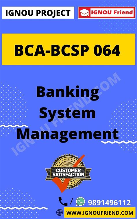 Ignou BCA BCSP 064 Synopsis Only Topic Banking Management System Expert System Class