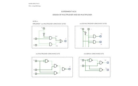 circuitverse experiment no 6 design of multiplexer and