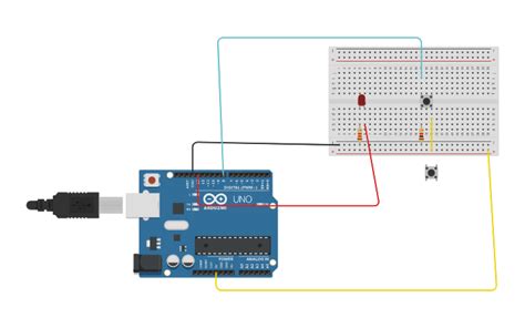 Circuit Design Led Con Botón 11 De Mayo Tinkercad