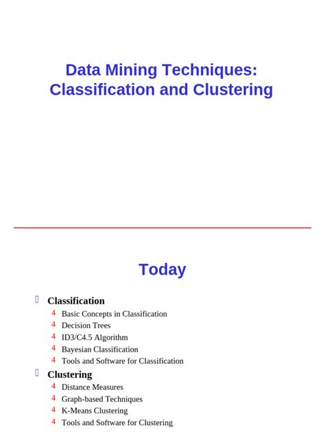 Classification And Clustering Pdf Statistical Classification Algorithms And Data Structures