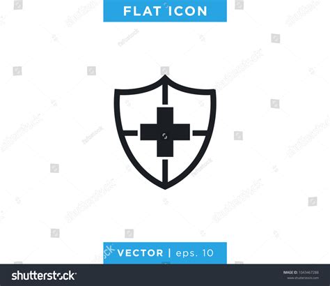 Shield Cross Vector Logo Template Stock Vector Royalty Free