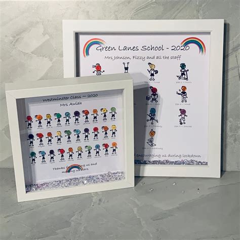 Large Class Stick Character Frame Etsy Uk