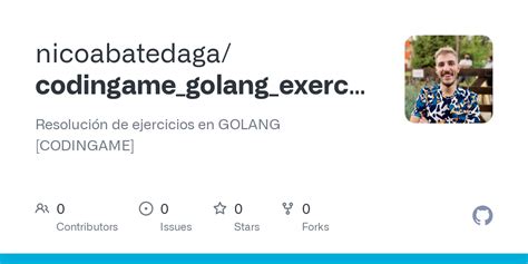 GitHub nicoabatedaga codingame golang exercises Resolución de ejercicios en GOLANG CODINGAME