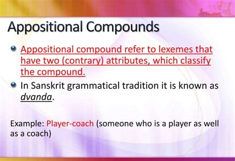 Compounding Linguistics Pptx