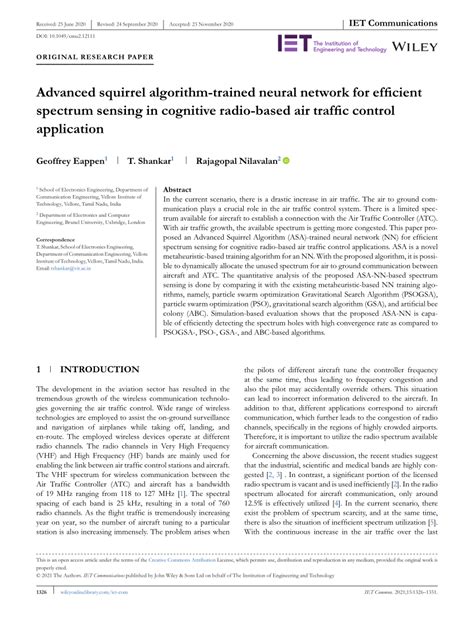 Pdf Advanced Squirrel Algorithm‐trained Neural Network For Efficient