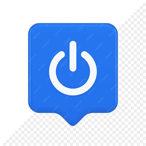 Premium Psd Shutdown Turn On Off Button Energy Switch Power Start Stop Web App Design 3d