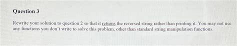 solved rewrite your solution to question 2 so that it