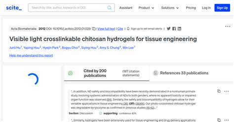 Visible Light Crosslinkable Chitosan Hydrogels For Tissue Engineering