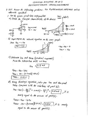 Electronics Mod Electronic Circuits Module Assignment Electrical Engineering Studocu