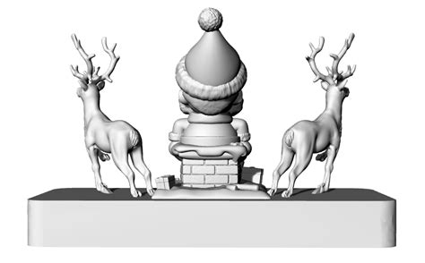 Stl File Merry Christmas Santa・3d Print Design To Download・cults