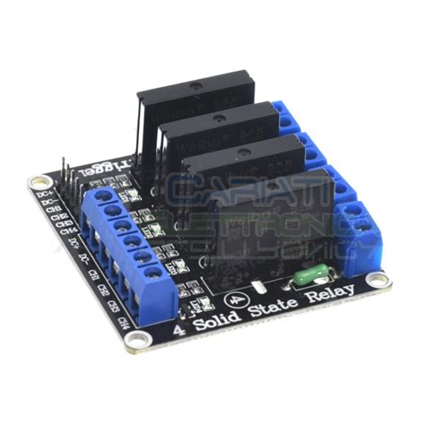 Scheda modulo 5V 4 relè SSR 240V 2A con Fusibile di protezione Gene