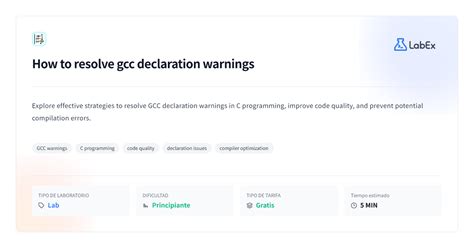 Cómo Resolver Advertencias De Declaración De Gcc Labex