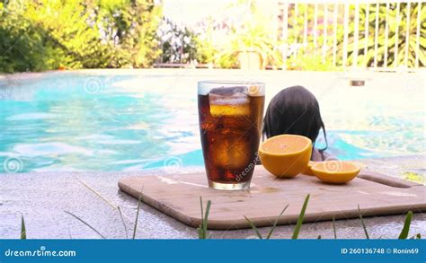 Day In The Pool And Drinking A Cocktail Stock Footage Video Of Fruit