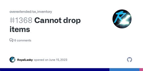 Cannot Drop Items · Issue 1368 · Overextendedoxinventory · Github