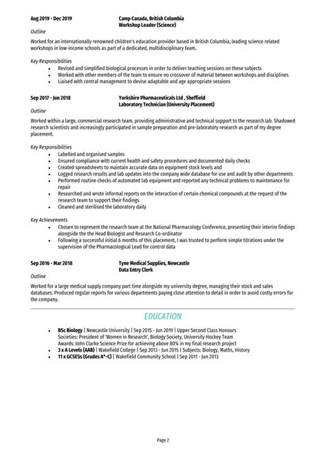 4 Lab Technician CV Examples And Guide Get More Interviews