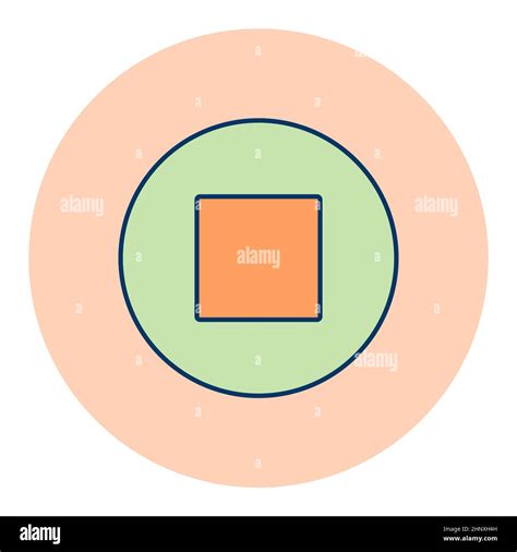 Stop Button Flat Color Vector Icon Graph Symbol For Music And Sound Web Site And Apps Design