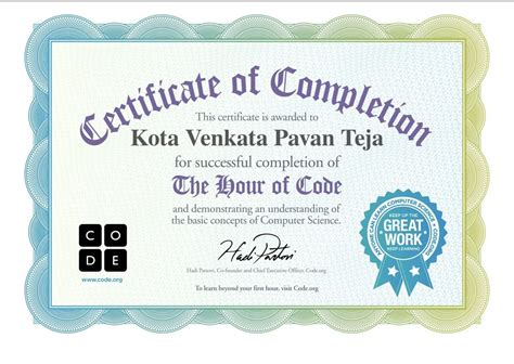 Pavanteja Kv On Linkedin Hourofcode Csedweek