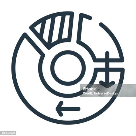 차트 씬 선 아이콘을 병합합니다 차트 비즈니스 및 분석 개념격리 개요 기호의 화살표 선형 아이콘 웹 디자인 및 앱에 대한 벡터 그림 기호 요소입니다 0명에 대한 스톡 벡터