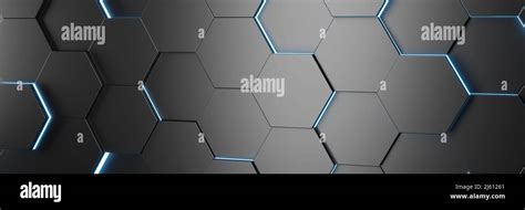 Modern Metallic Honeycomb And Hexagon Background Pattern 3d Rendering