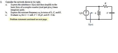 Solved R A Consider The Network Shown To The Right Chegg