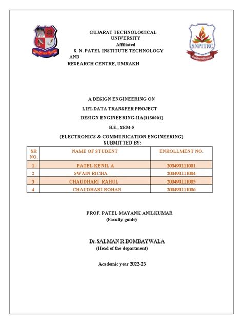 Lifi Data Transfer Project Report 1 Pdf Liquid Crystal Display Wi Fi