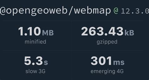 Opengeowebwebmap Bundlephobia