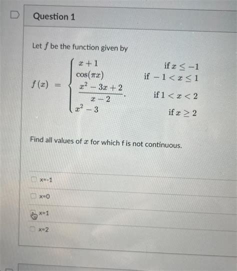 Solved Let F Be The Function Given By Chegg Com