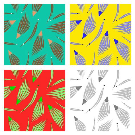 꽃 스타일 벡터의 패턴 조립 Ai Eps Uidownload