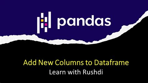Pandas Interview 6 Add New Columns To Dataframe Youtube
