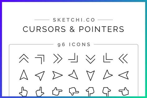 Cursor Pointer Icon Set By Travis Avery On Creativemarket