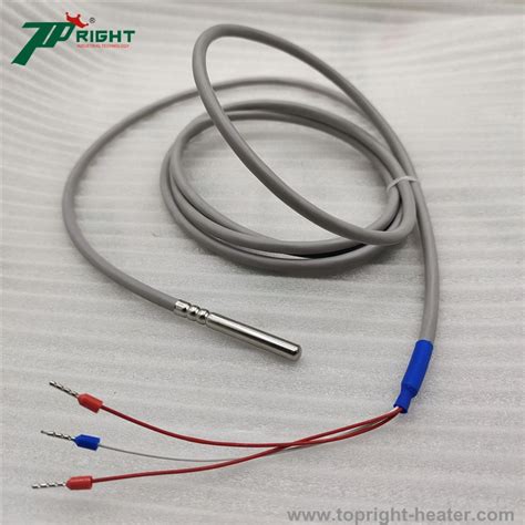 High Performance Pt100 6mm Dia Probe 3 Wire Rtd Pt100 Temperature Sensor Pt100 And Pt100 Rtd