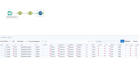 solved input fixed length file only one record selected alteryx community