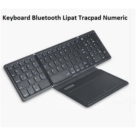 Jual Keyboard Bluetooth Wireless Lipat Touchpad Numeric Slim Foldable Shopee Indonesia