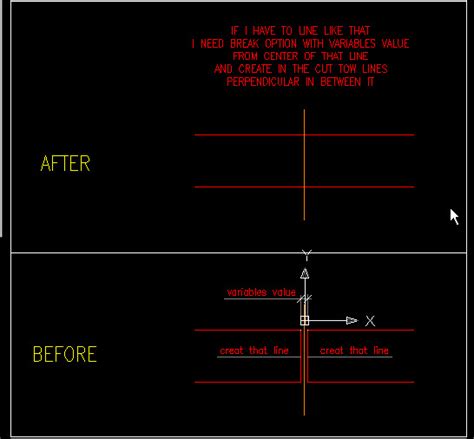 I Need Lisp Make Break With Variables Value AutoLISP Visual LISP
