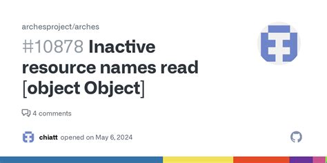 Inactive Resource Names Read Object Object · Issue 10878 · Archesprojectarches · Github