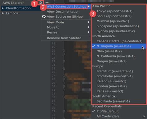 Setting An AWS Region For The AWS Toolkit For JetBrains AWS Toolkit For JetBrains