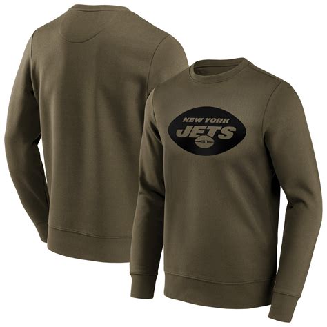 Mens New York Jets Fashion Preferred Logo Crew Sweatshirt Rebel Sport