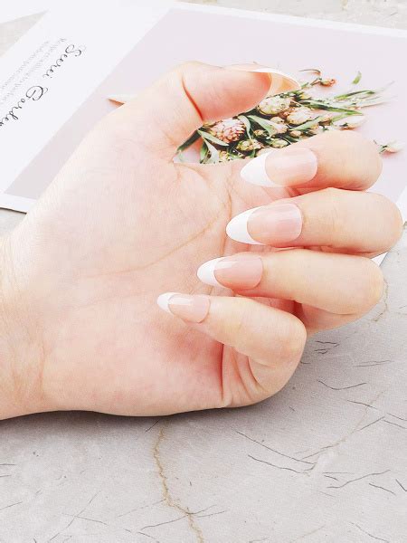 Накладные ногти Французский маникюр длинные 24 шт купить с доставкой по выгодным ценам в