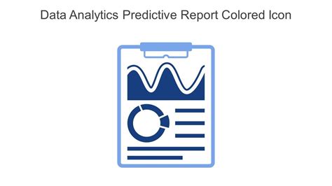 data analytics predictive report colored icon in powerpoint pptx png