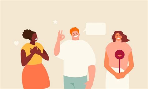 제스처 벡터를 승인하는 긍정적인 사람들 프리미엄 벡터