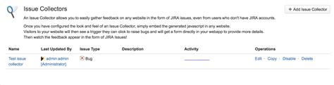 Using The Issue Collector Administering Jira Applications Data Center