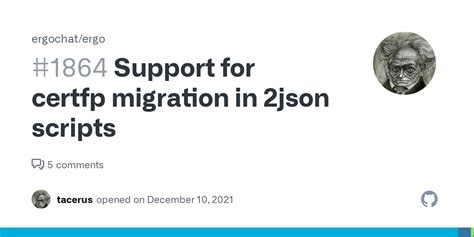 Support For Certfp Migration In Json Scripts Issue Ergochat Ergo Github