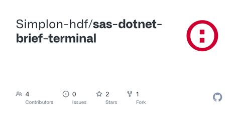 github simplon hdf sas dotnet brief terminal
