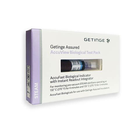 Sterilization Products Getinge Assured Accuview Biological Test Pack