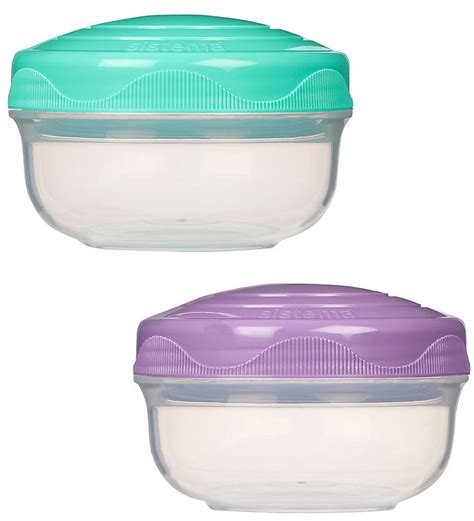 Sistema Containers 2 Pack Portion Pod 210 Ml Turquoise P Kw Ie