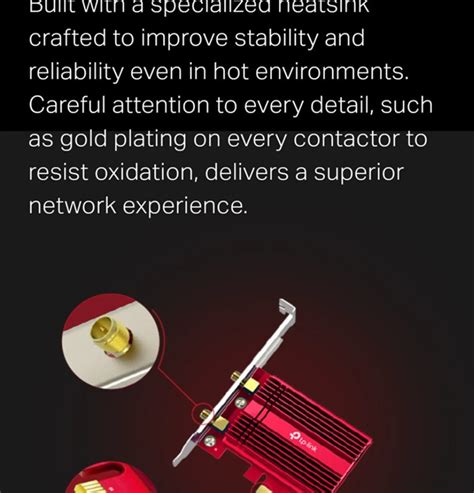 TP Link Archer TX3000E AX3000 WiFi 6 PCI Express 5GHz Router Thunder Match