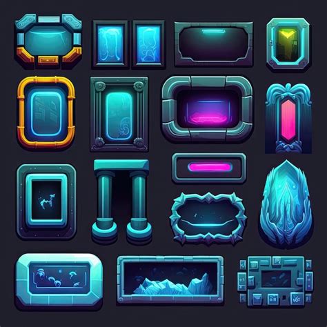 Premium Photo Menu Rectangle Frame Game Ai Generated Square Board Ui