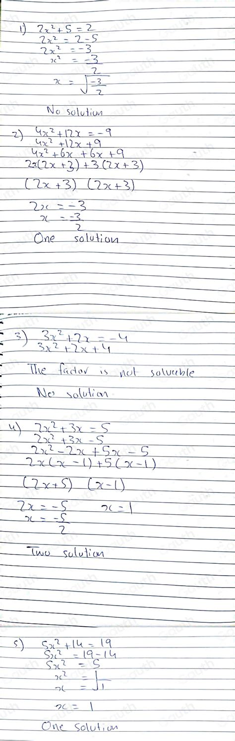 Solved 3 Drag Each Equation To The Correct Location On The Table Classify The Quadratic